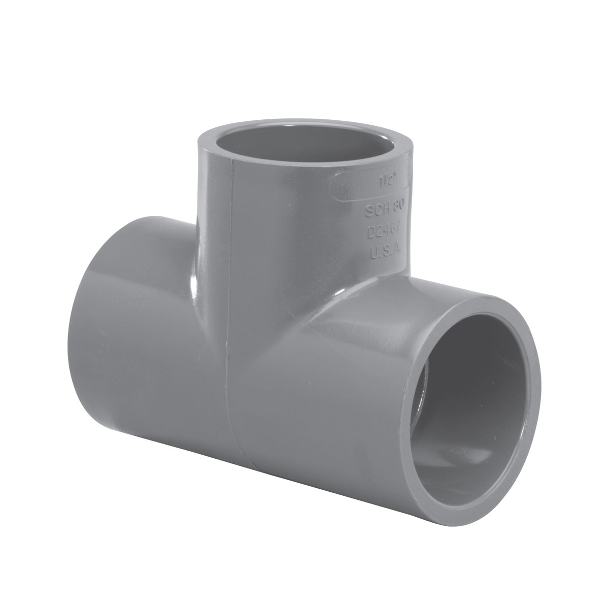 1 1/2" Tee (Slip x Slip x Slip) PVC Schedule 80