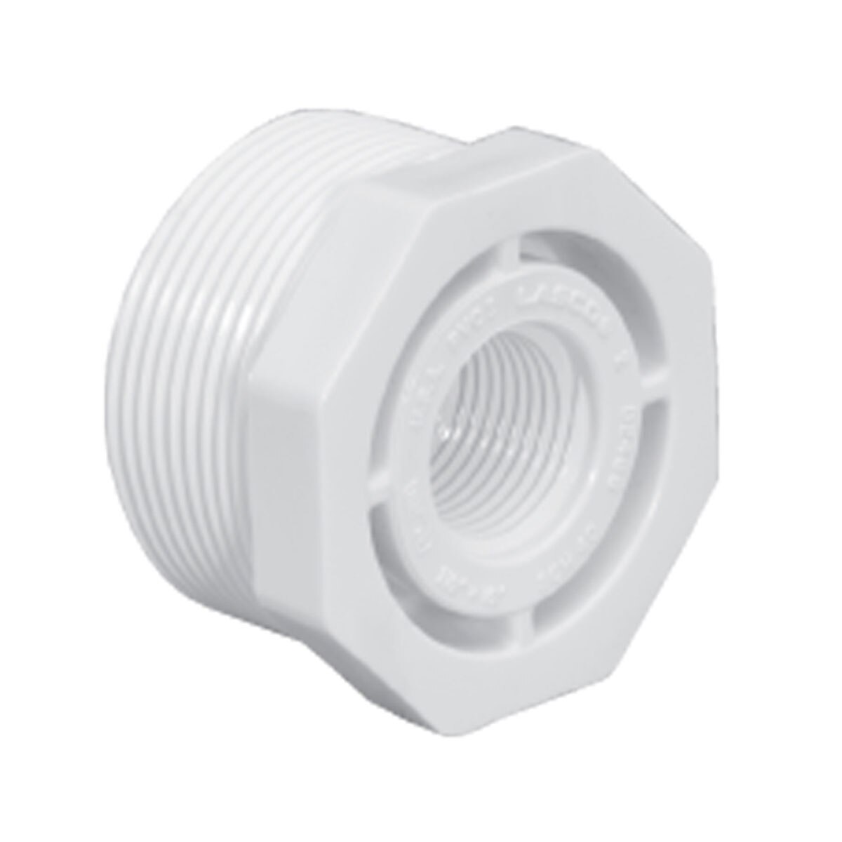 1 1/2" x 1/2" Reducing Bushing (MIPT x FIPT) PVC Schedule 40