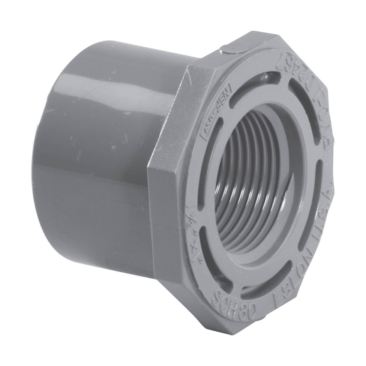 1 1 4 X 3 4 Reducing Bushing Spigot X FIPT PVC Schedule 80