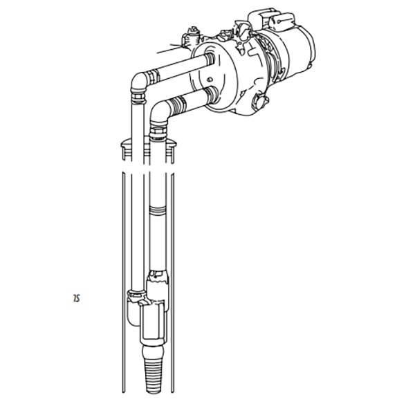 1/2 HP DEEP WELL INJECTOR KIT 60-90FT