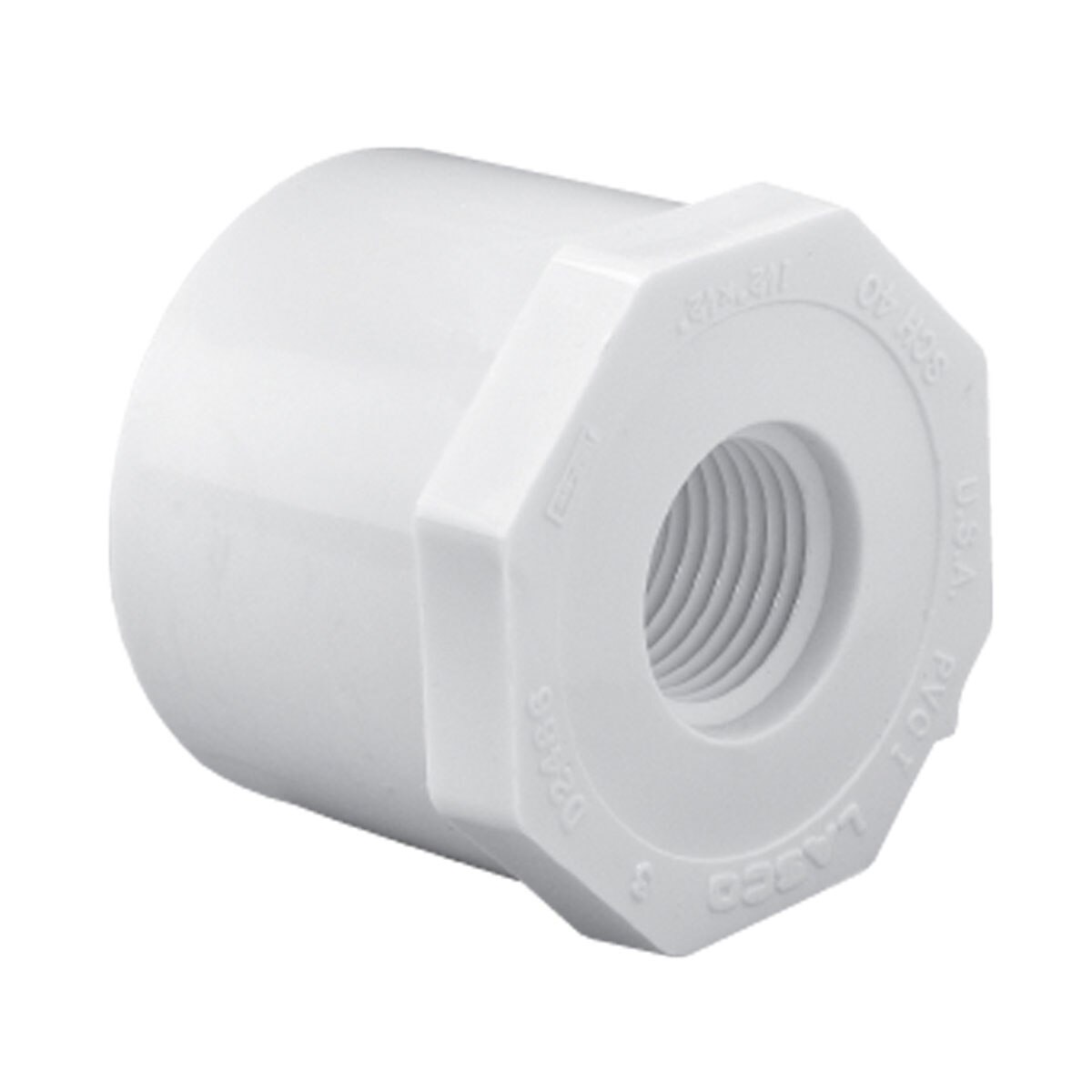 1/2" x 1/4" Reducing Bushing (Spigot x FIPT) PVC Schedule 40