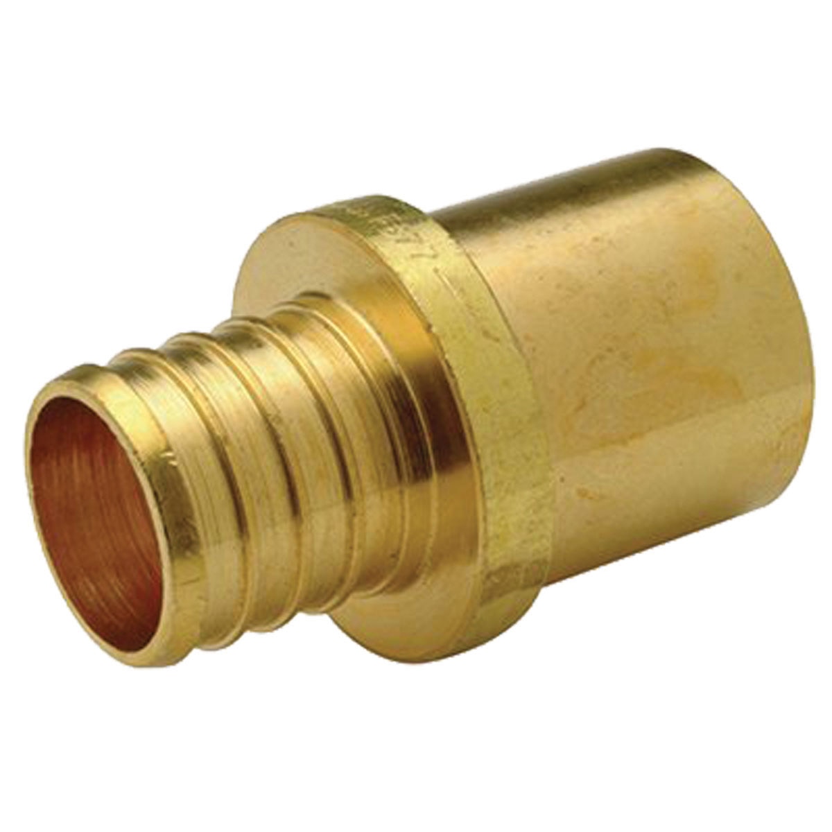 1" FSWT x 1" PEX Brass Insert Adapter (Crimp Style)