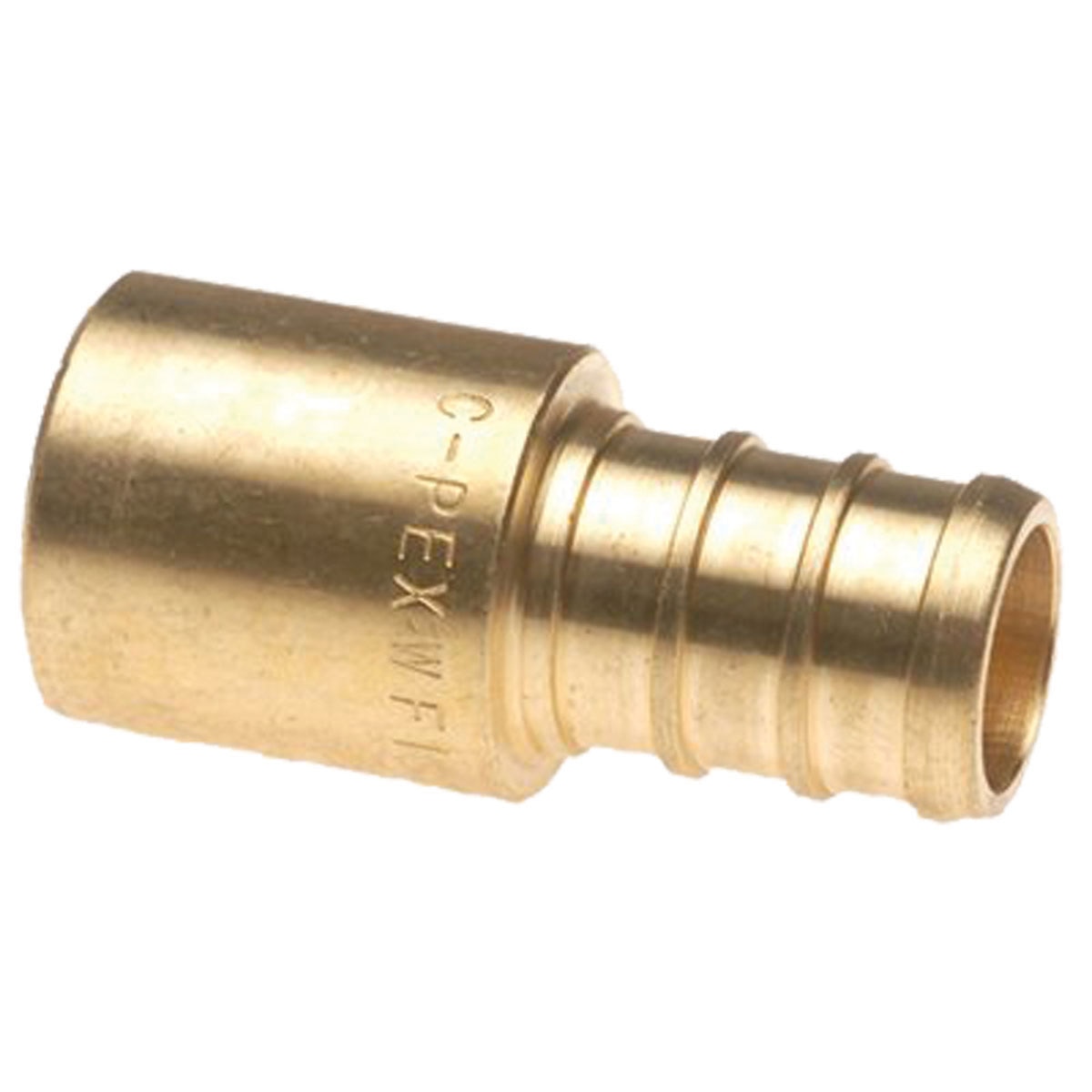 3/4" MSWT x 1/2" PEX Brass Insert Adapter (Crimp Style)