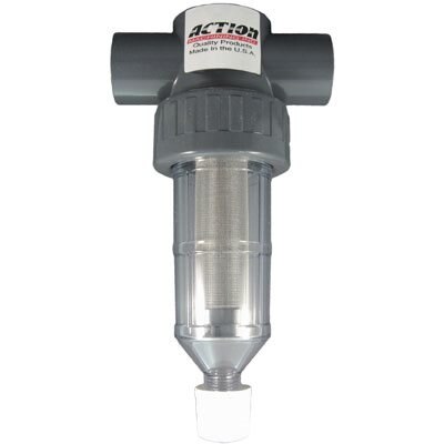 Action 1" Slip AFI Clear Filter w/32 Mesh SS Screen