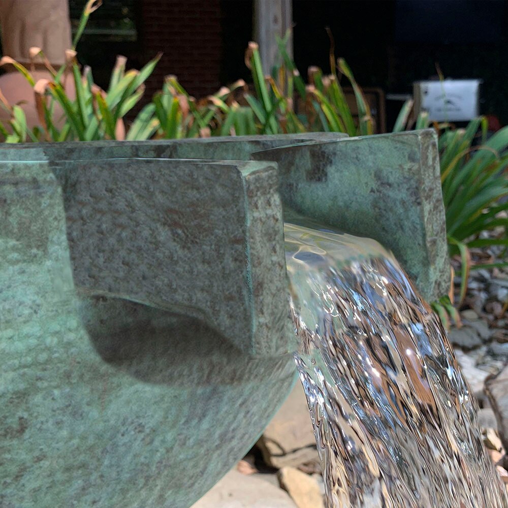 Atlantic 30" Hammered Brass Bowl w/ 4" Spillway