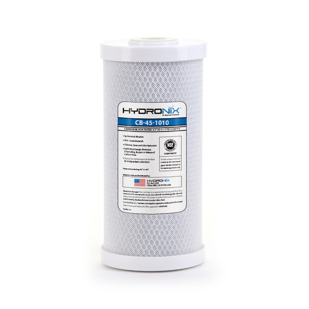 Carbon Block Big Blue Style Cartridge 10" x 4 1/2" x 10 Micron