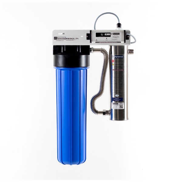 UV Dynamics 8 GPM Mini Rack with Single 20" BB Filter Housing