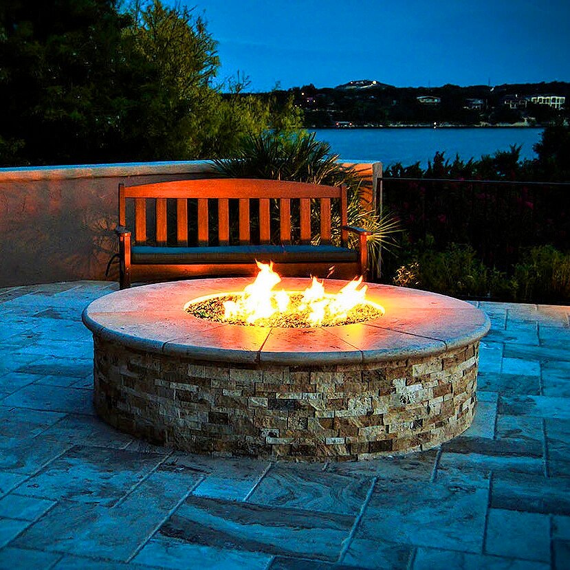 Warming Trends CROSSFIRE 60K BTU 18" Round Natural Gas Burner Kit