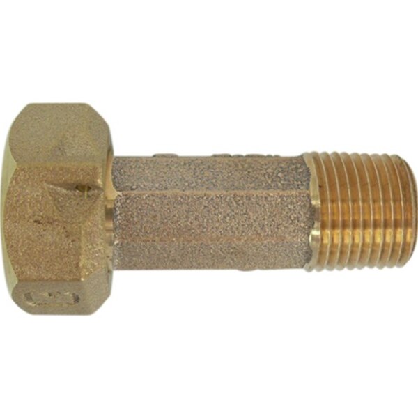 Lead-Free Brass Water Meter Tailpiece – 1" with Gasket and Nuts